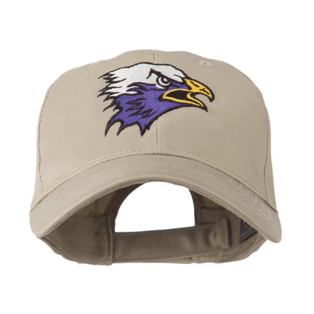 SM Eagle Head Mascot Embroidered Cap - Khaki OSFM - Walmart.com