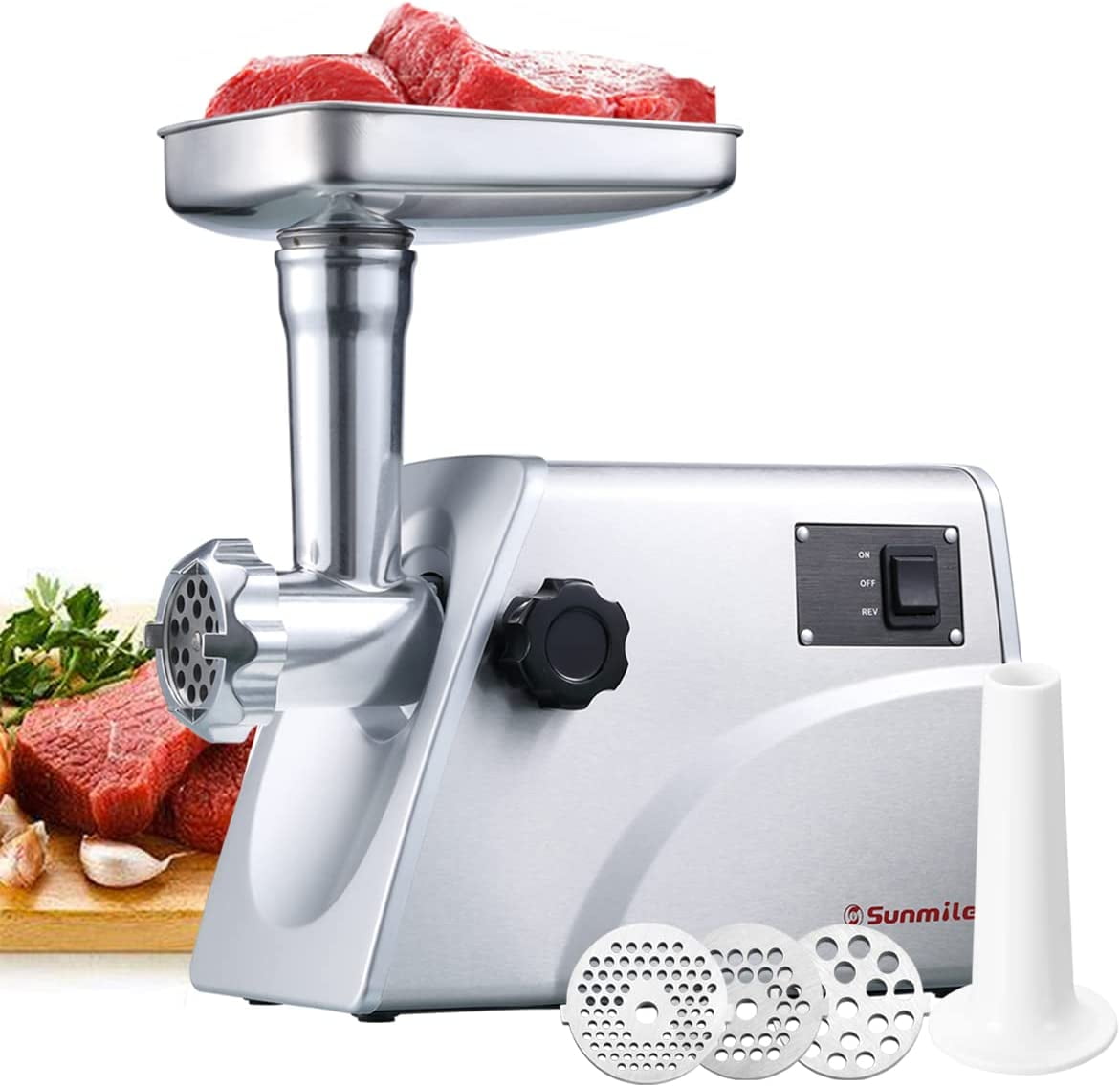 SM-G33 Electric Meat Griner - 1HP 800W Max Power ETL Stainless Steel ...