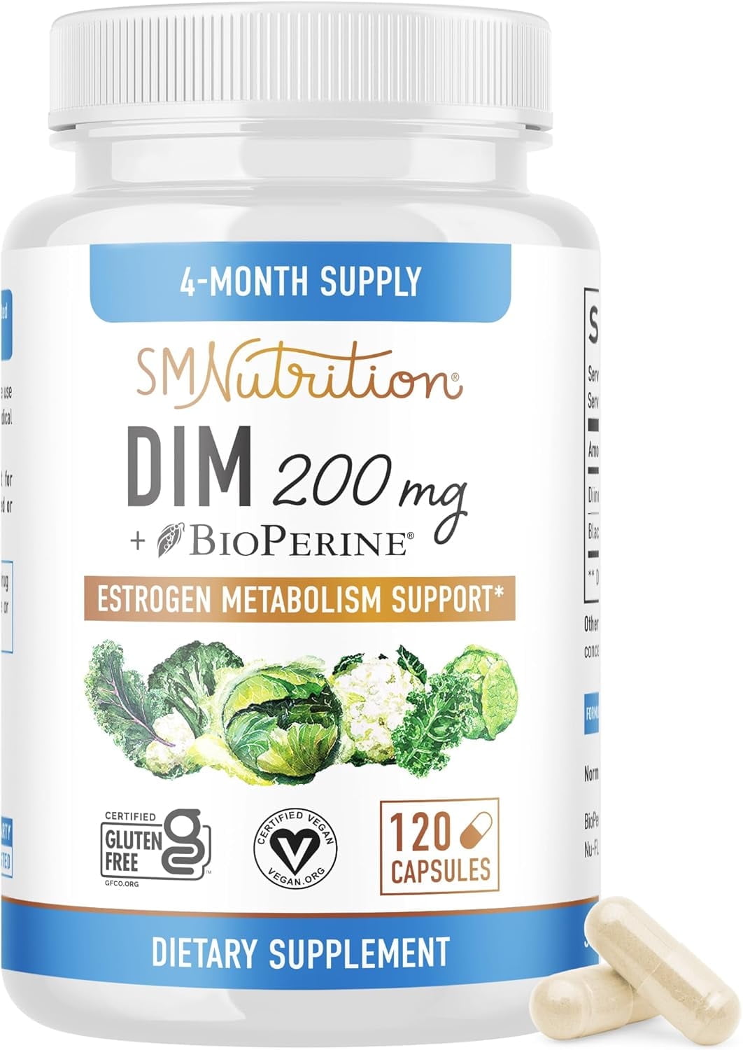 DIM Supplement 100 mg | Estrogen Balance for Women & Men ...