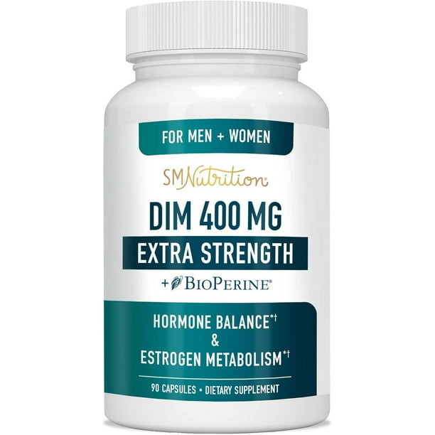 SM Nutrition Extra Strength DIM Supplement | Hormone Balance & Estrogen ...