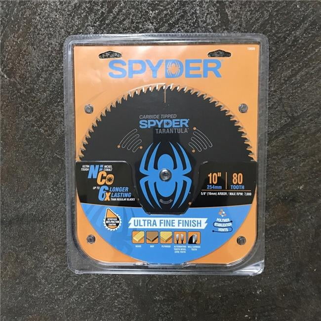 SM Products 135709 10 in. 80 Teeth Spyder Tarantula Ultra Fine Finish ...