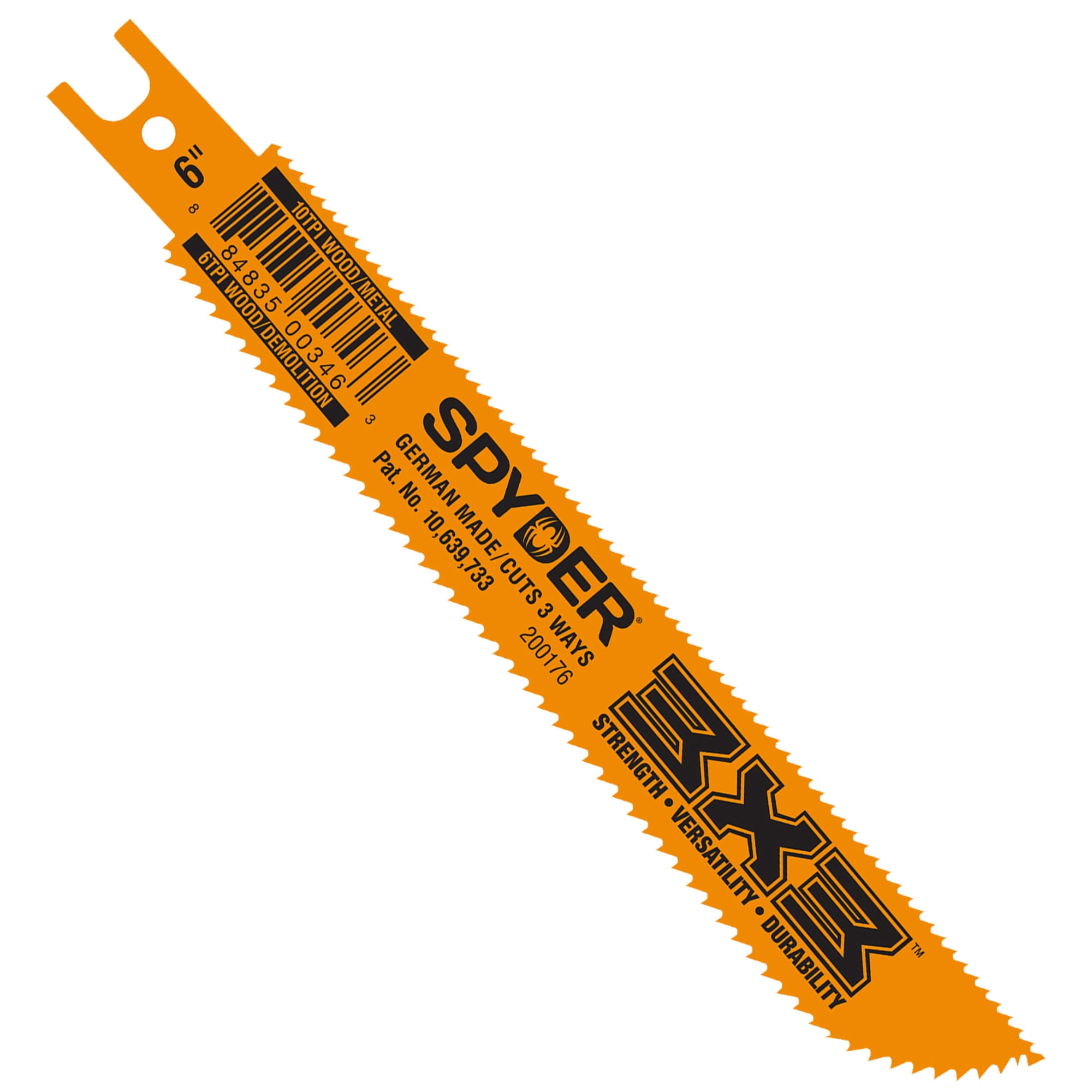 Spyder 3X3™ Double-Sided 6-Inch Wood/Metal Cutting 6/10-TPI ...