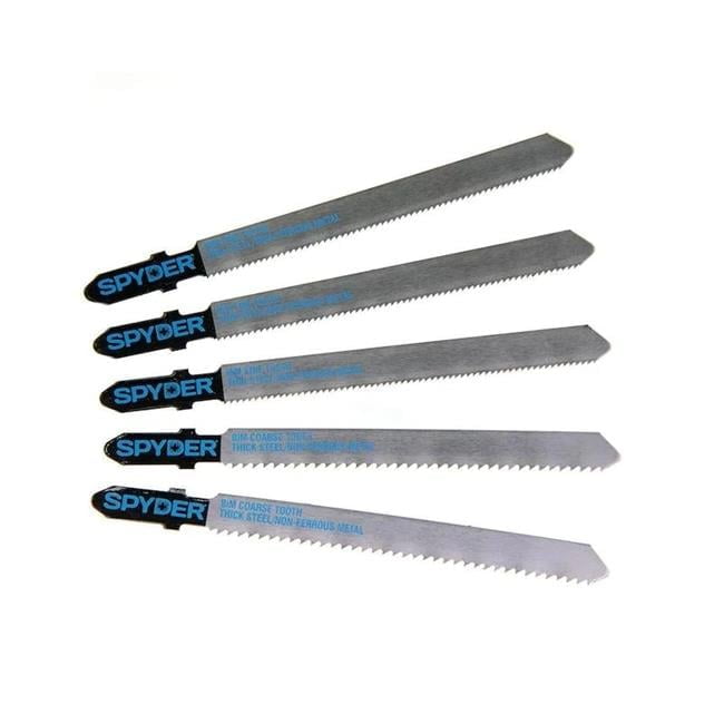 Spyder 5-Piece Bi-Metal T-Shank Metal Cutting Jig Saw Blade Set 300063 ...