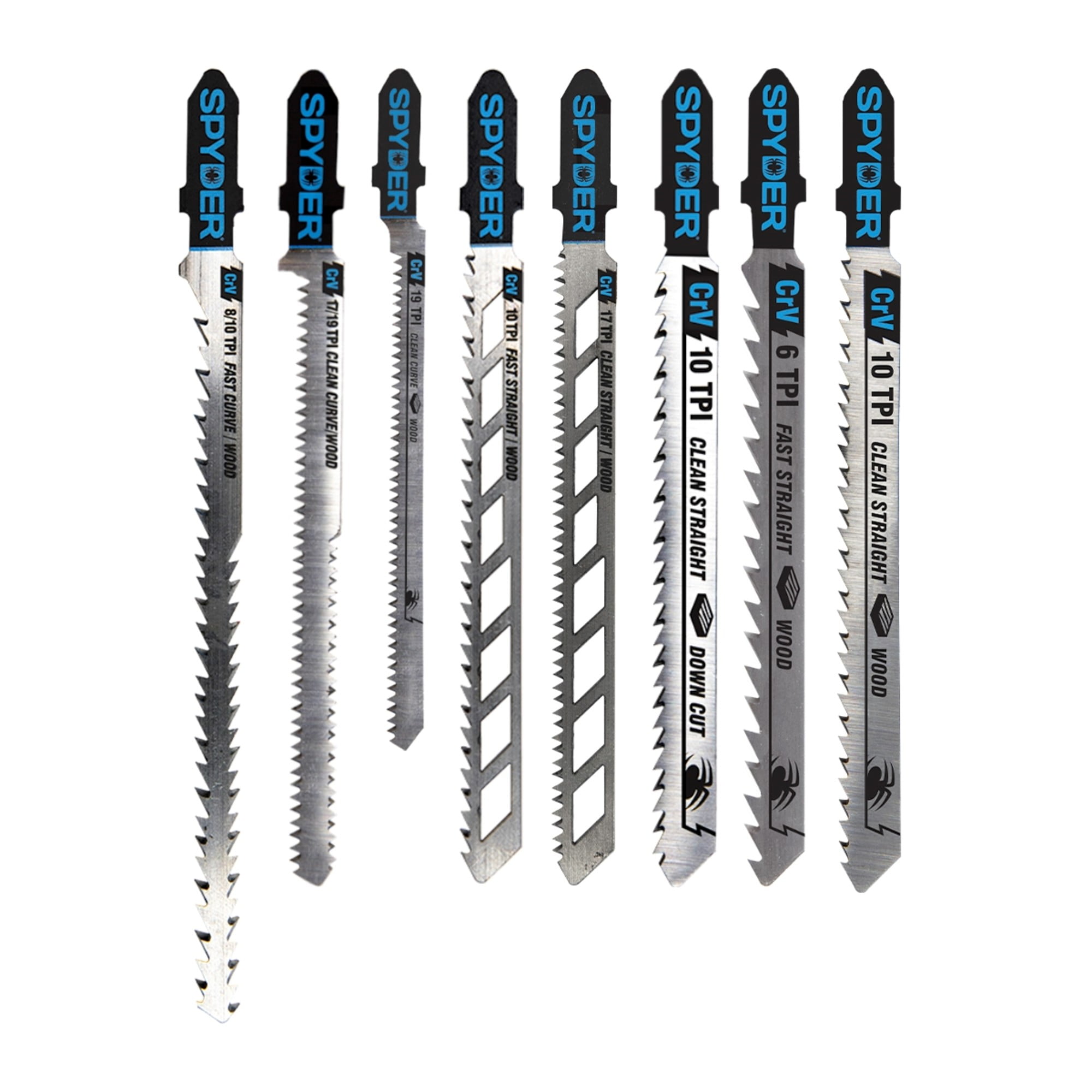Spyder Skeleton™ 8-Piece Double-Sided And Skeleton T-Shank High-Carbon ...