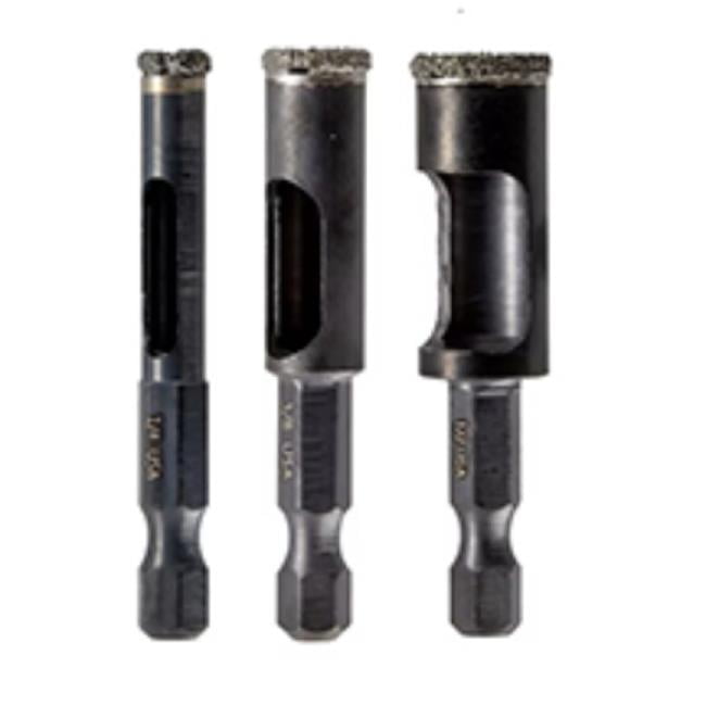 SM Products 600950 Arbored Diamong Grt Holesaw Set, 3 Piece - Walmart.com