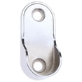 SM08 Oval Wardrobe Rail End Brackets Steel Closet Rod Socket Holder ...