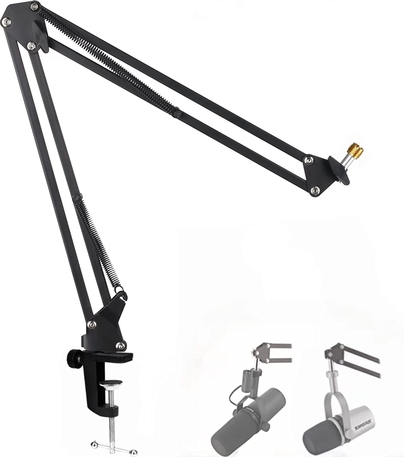 SM7B and MV7 Boom Arm, Heavy Duty Mic Arm Desk Mount Adjustable ...