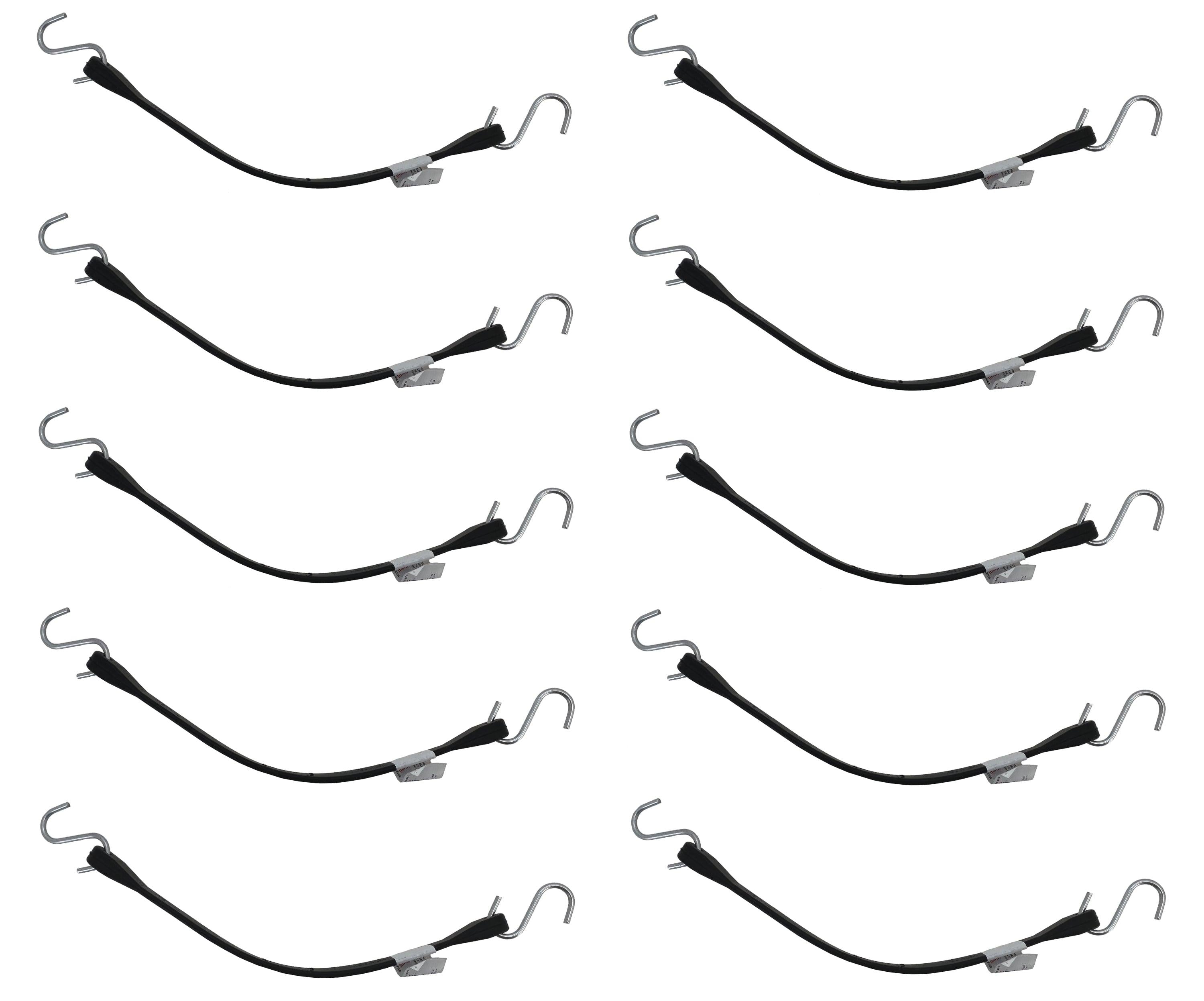 SMA 15" EPDM Rubber Tarp Strap W/ Hooks-USA 10 Pack - 863-TS15,10 ...