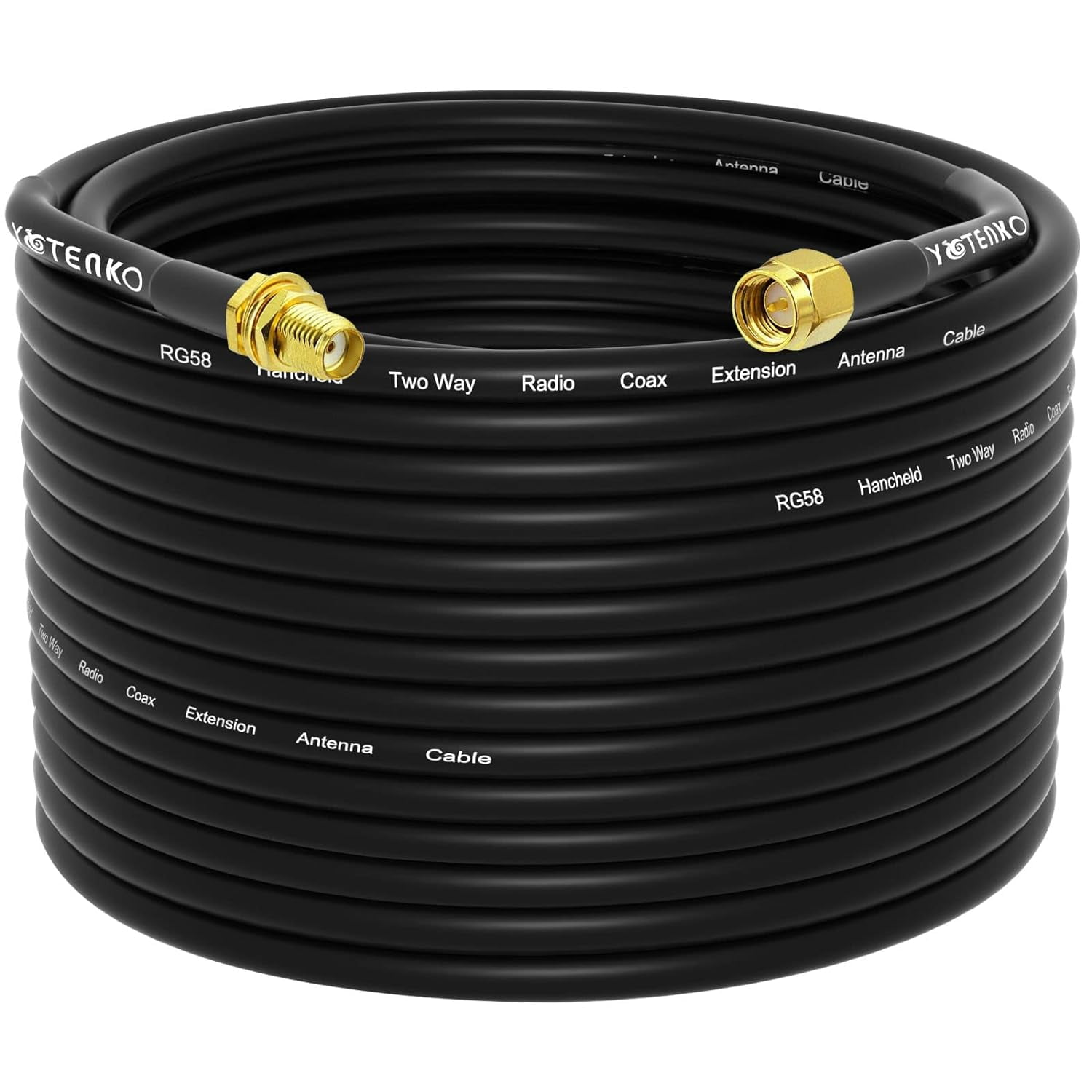 SMA Antenna Extension Cable - 20 Meters(65.6FT),RG58 Coaxial Cable SMA ...
