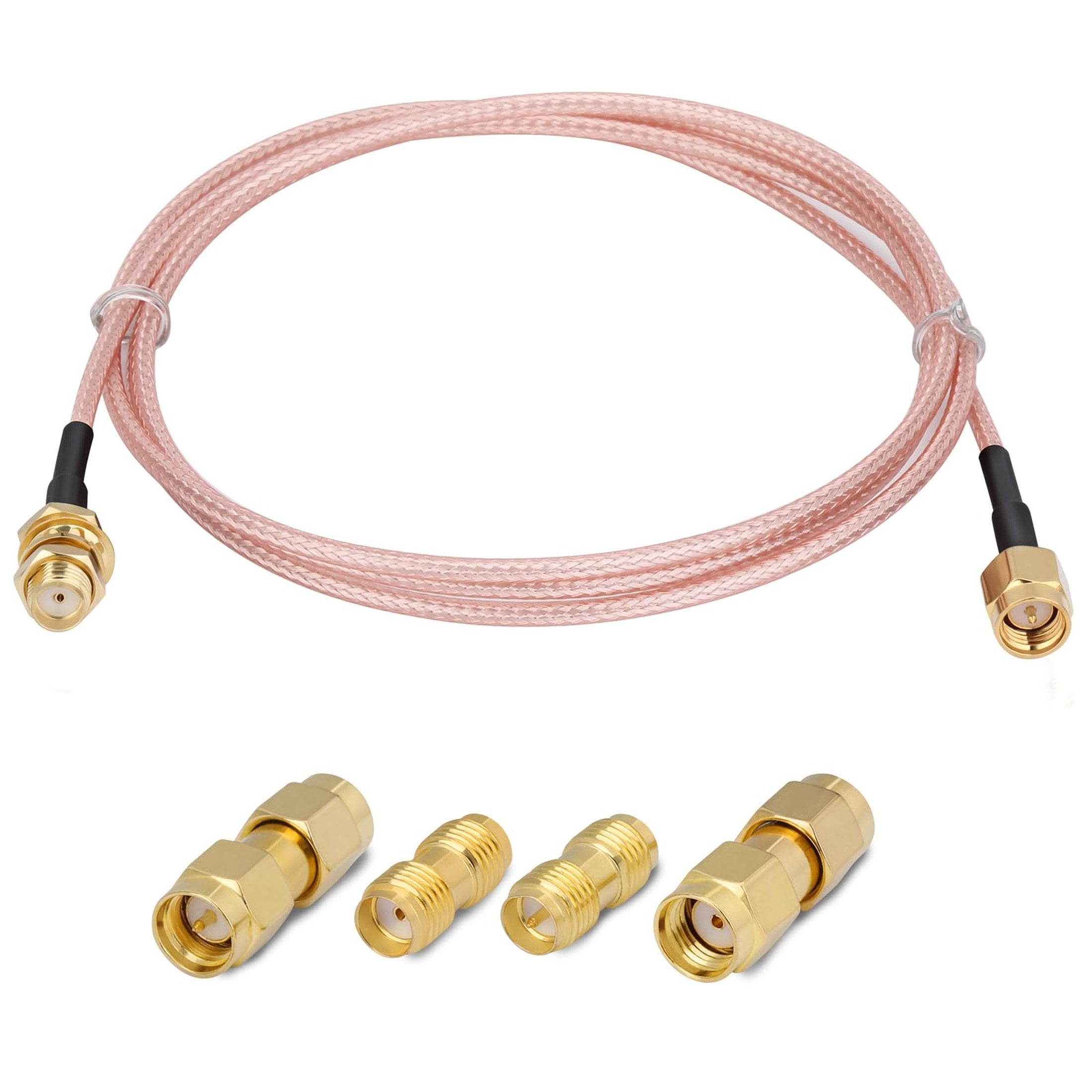 SMA Antenna Extension Cable Kit for SDR Ham Radio and GPS Applications ...