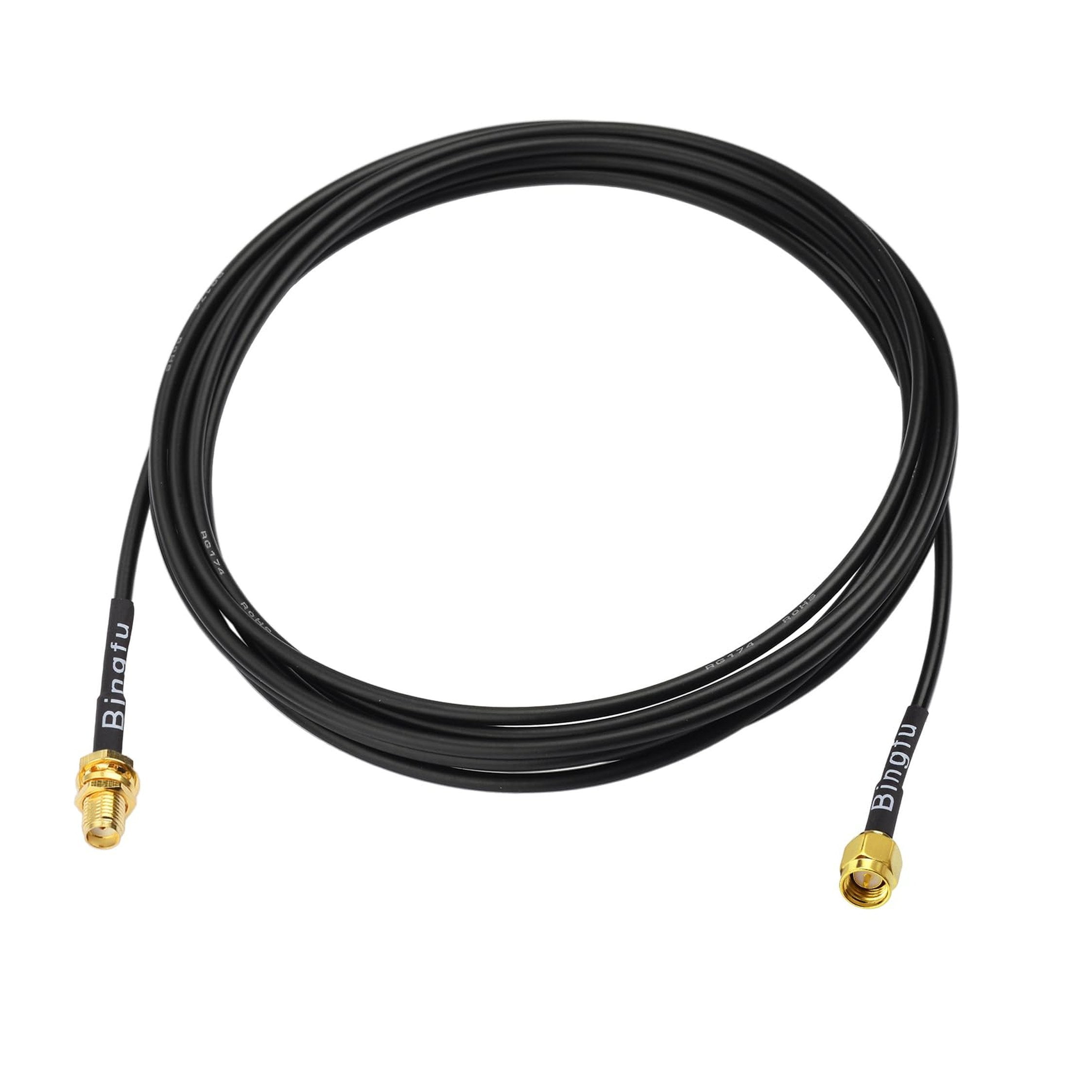SMA Bulkhead Mount Antenna Extension Cable 3m for 4G LTE Devices ...