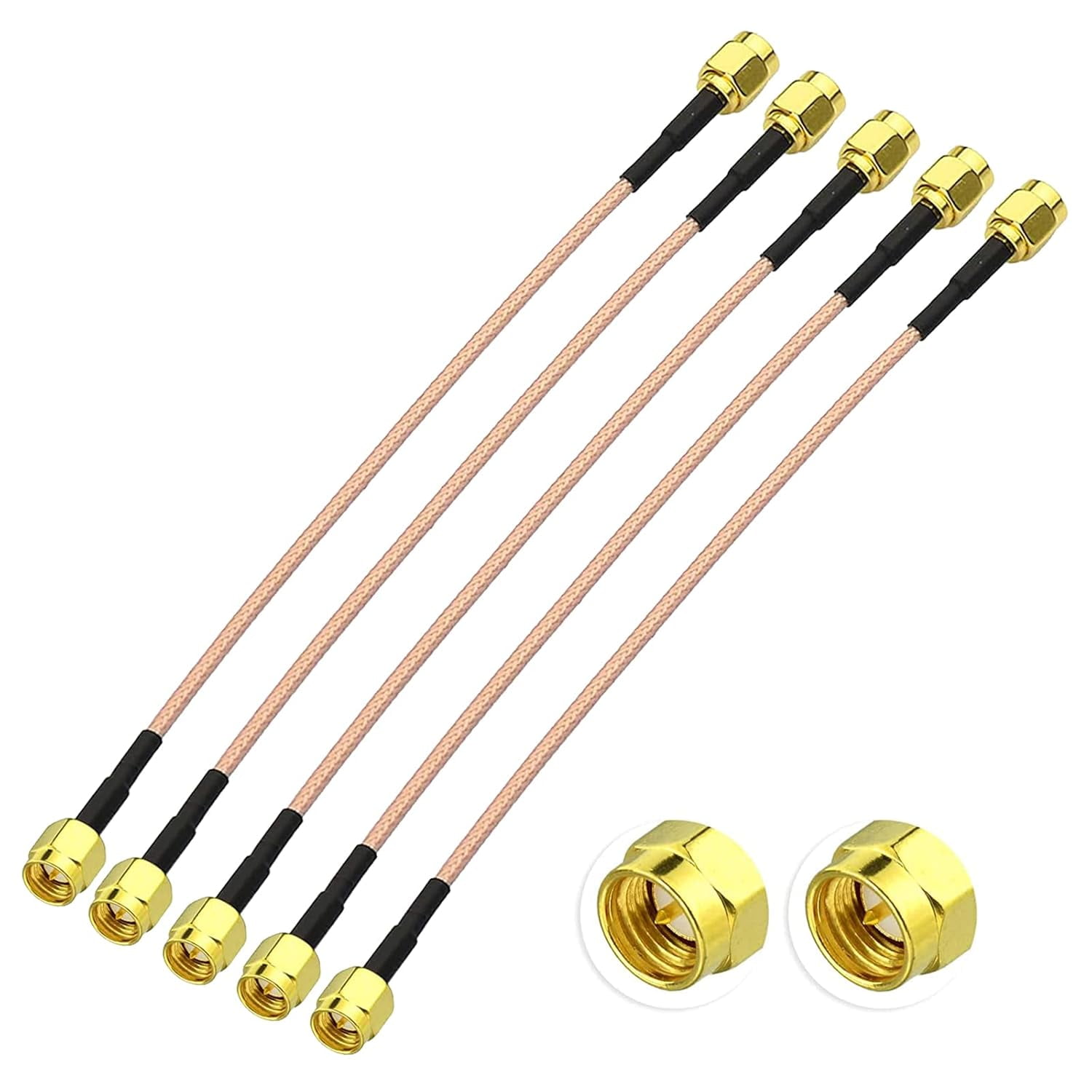 SMA Coax Cable SMA Male to SMA Male Connector Cable 6inch RG316 Coaxial ...