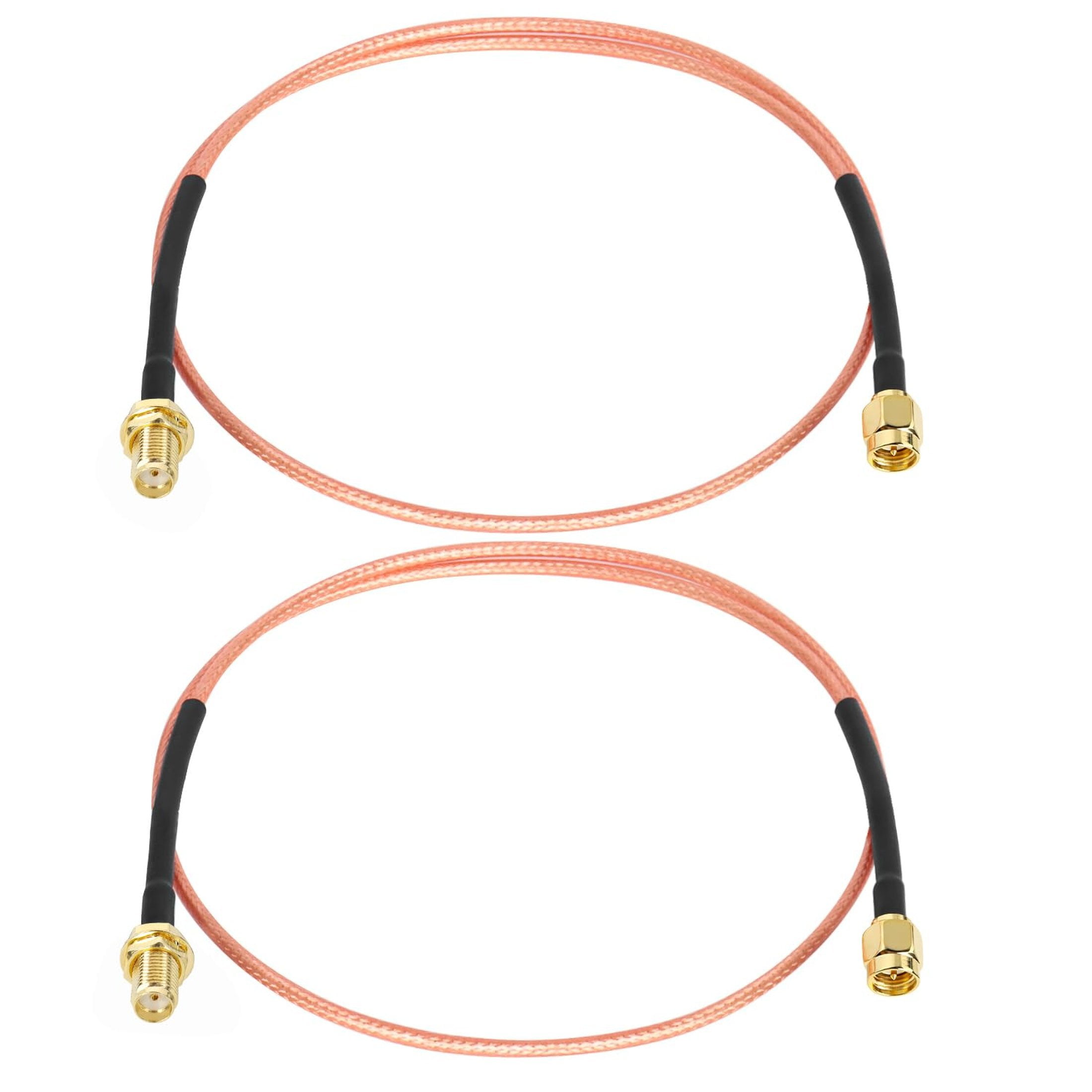 SMA Extension Cable 2FT Male to Female Bulkhead for 4G LTE Devices ...