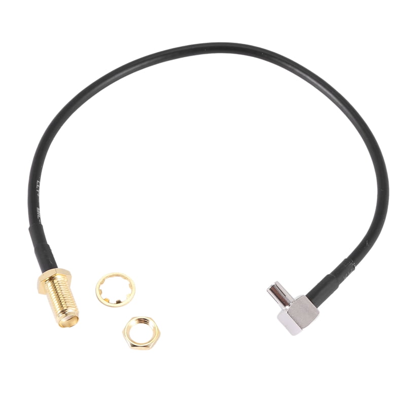 SMA Female to TS9 Male Right Angle Pigtail Coaxial Cable Antenna - Walmart.com