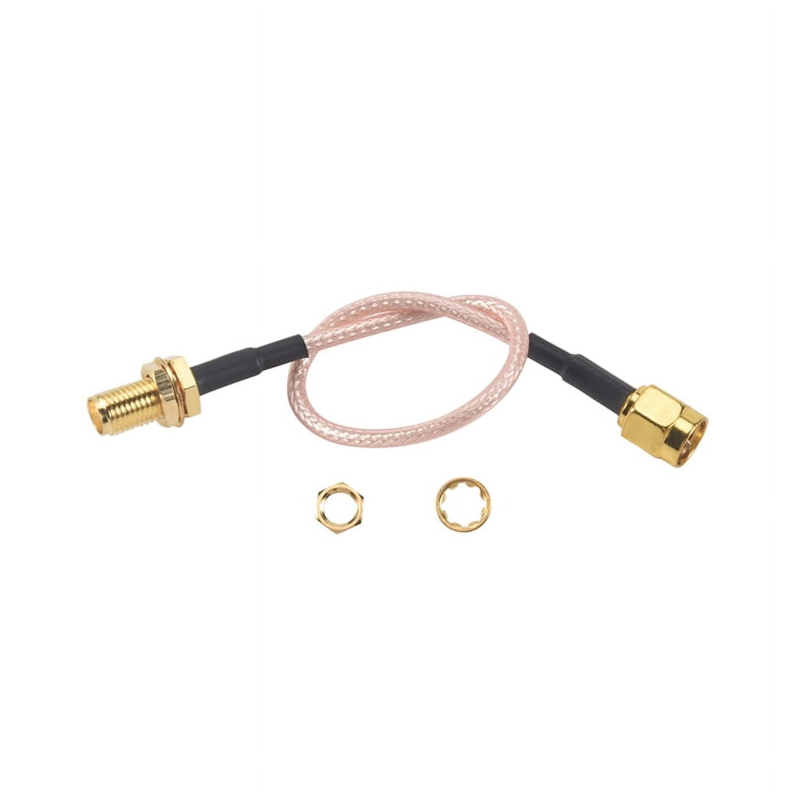 SMA Male to SMA Female Nut Bulkhead Crimp RG316 Coax Cable Jumper ...
