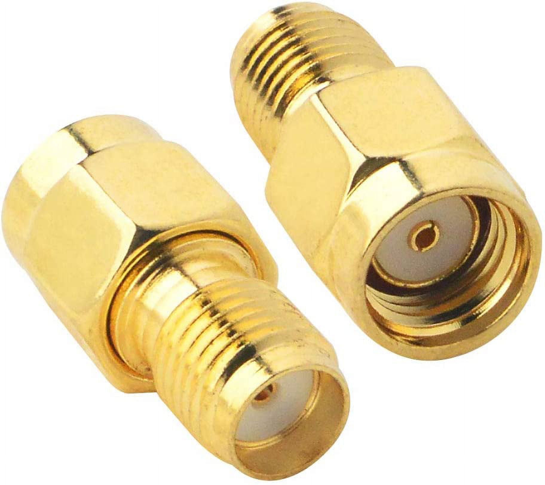 SMA RF Coaxial Coax Adapter SMA Female (No Pin) to RP-SMA Male (No Pin ...