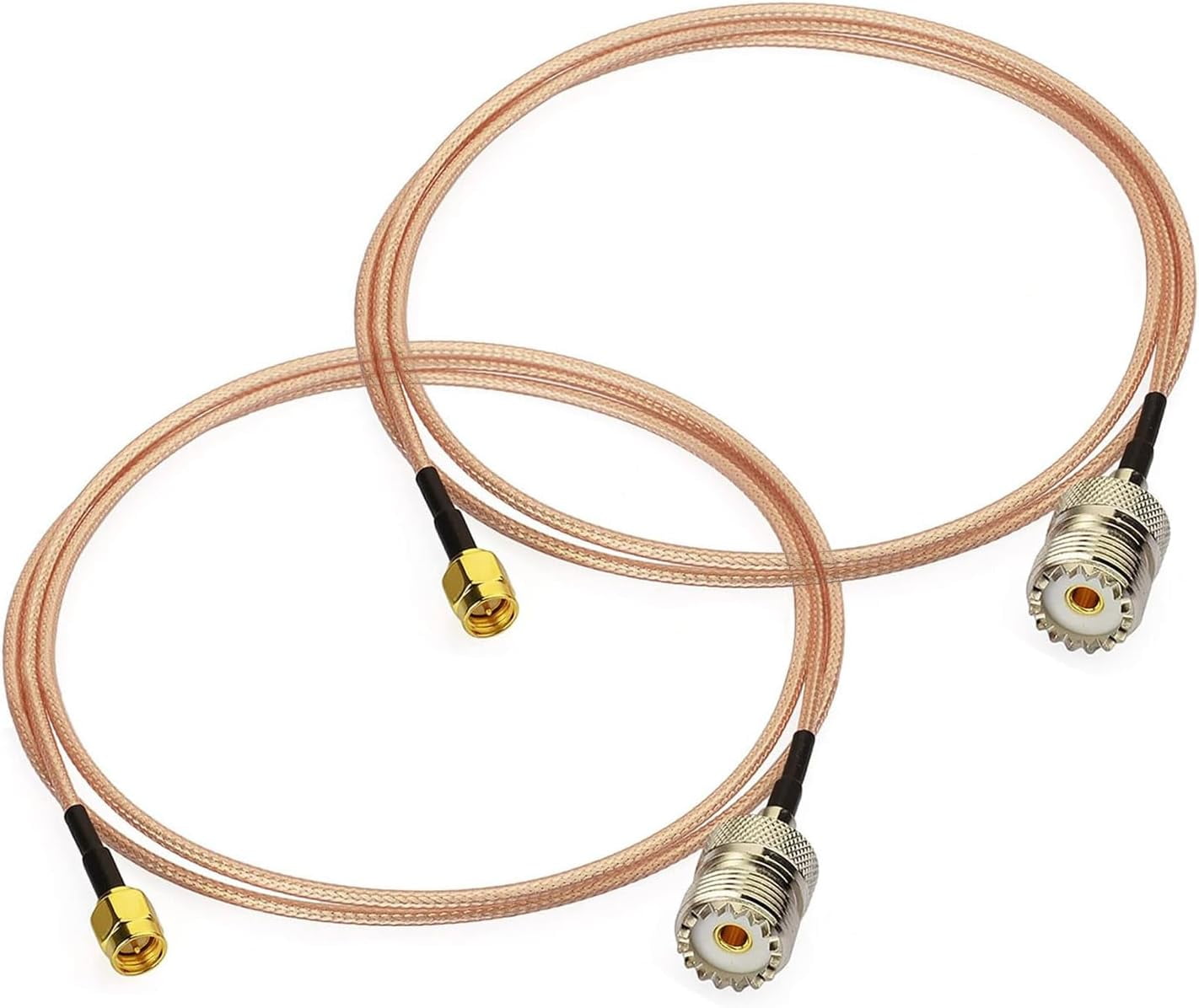 SMA to SO239 Adapter Pigtail SMA Male to UHF SO-239 Female Connectors ...