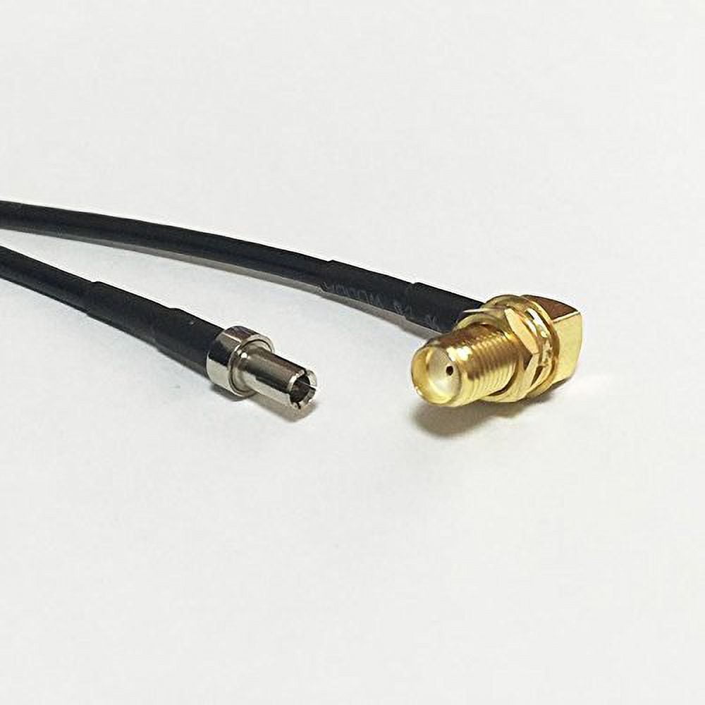 SMA female RA angle to TS9 male plug RF Pigtail Jumper RG174 cable 20cm ...
