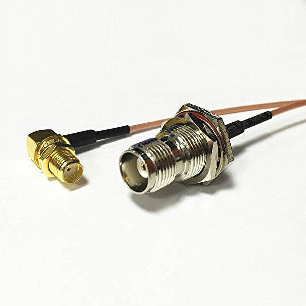 SMA female RA to TNC female jack RF jumper cable RG178 15cm 6" for wifi ...