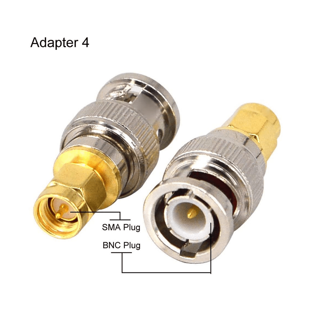 SMA to BNC Kits 2 Set RF Adapter Connector Kits for SDR Ham Radio UV-5R UV82 V-5R5 Two Way ...