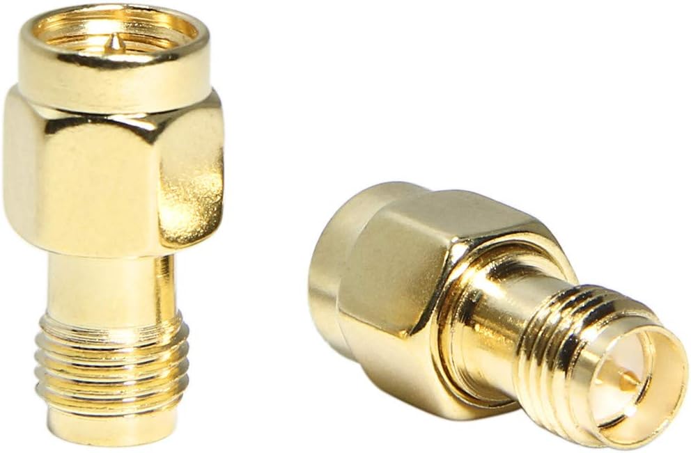 SMA to RP-SMA Adapter, 5-Pack SMA Male Pin to RP-SMA Female Pin Adapter Connector for LTE Router ...