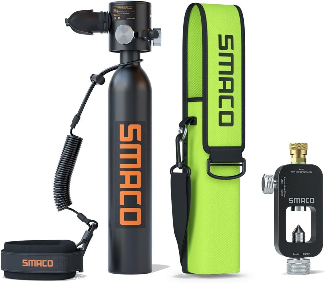 SMACO 0.5L Oxygen Tank Mini Scuba tank Support Underwater Breathing ...