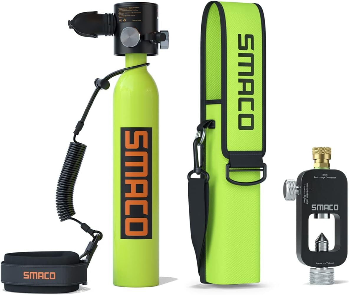 SMACO 0.5L Oxygen Tank Mini Scuba tank Support Underwater Breathing ...