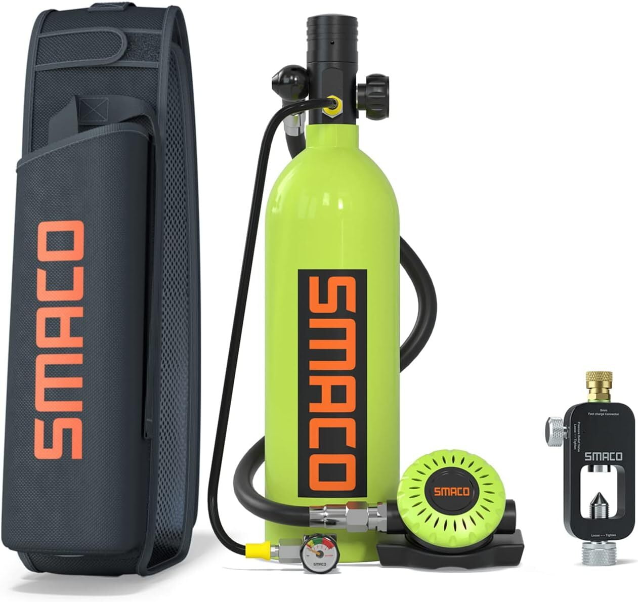SMACO 1L Scuba Tank Mini Scuba Tank S400PRO Scuba Diving Tank Diving ...