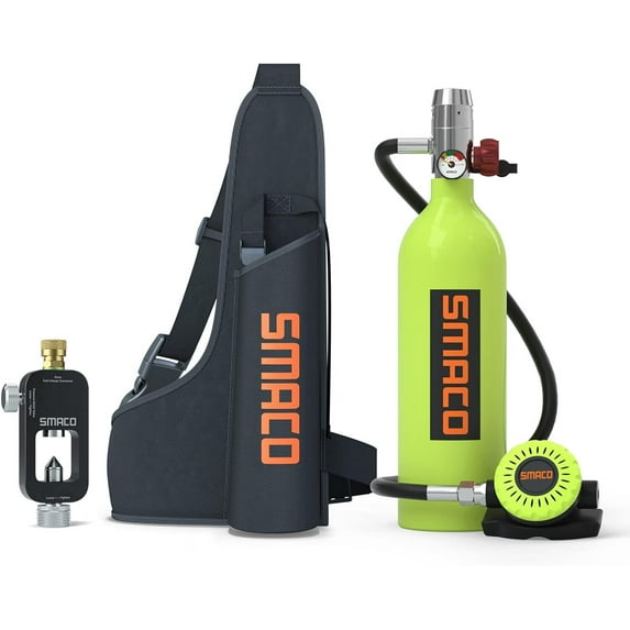 SMACO 1L Scuba Tank Mini Scuba Tank Scuba for Underwater Breathing ...