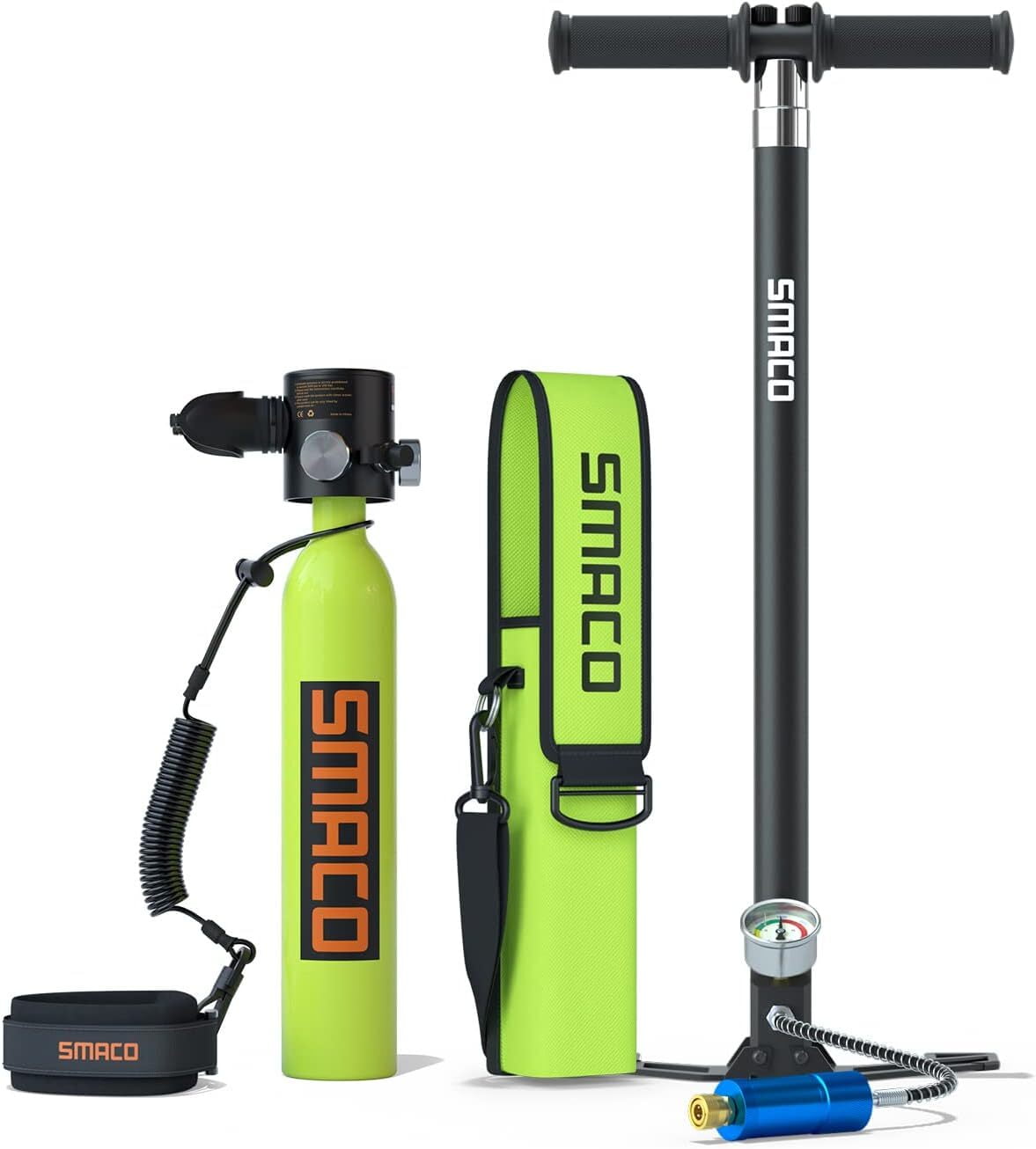 SMACO Mini Scuba tank 0.5L Oxygen Tank Support Underwater Breathing ...