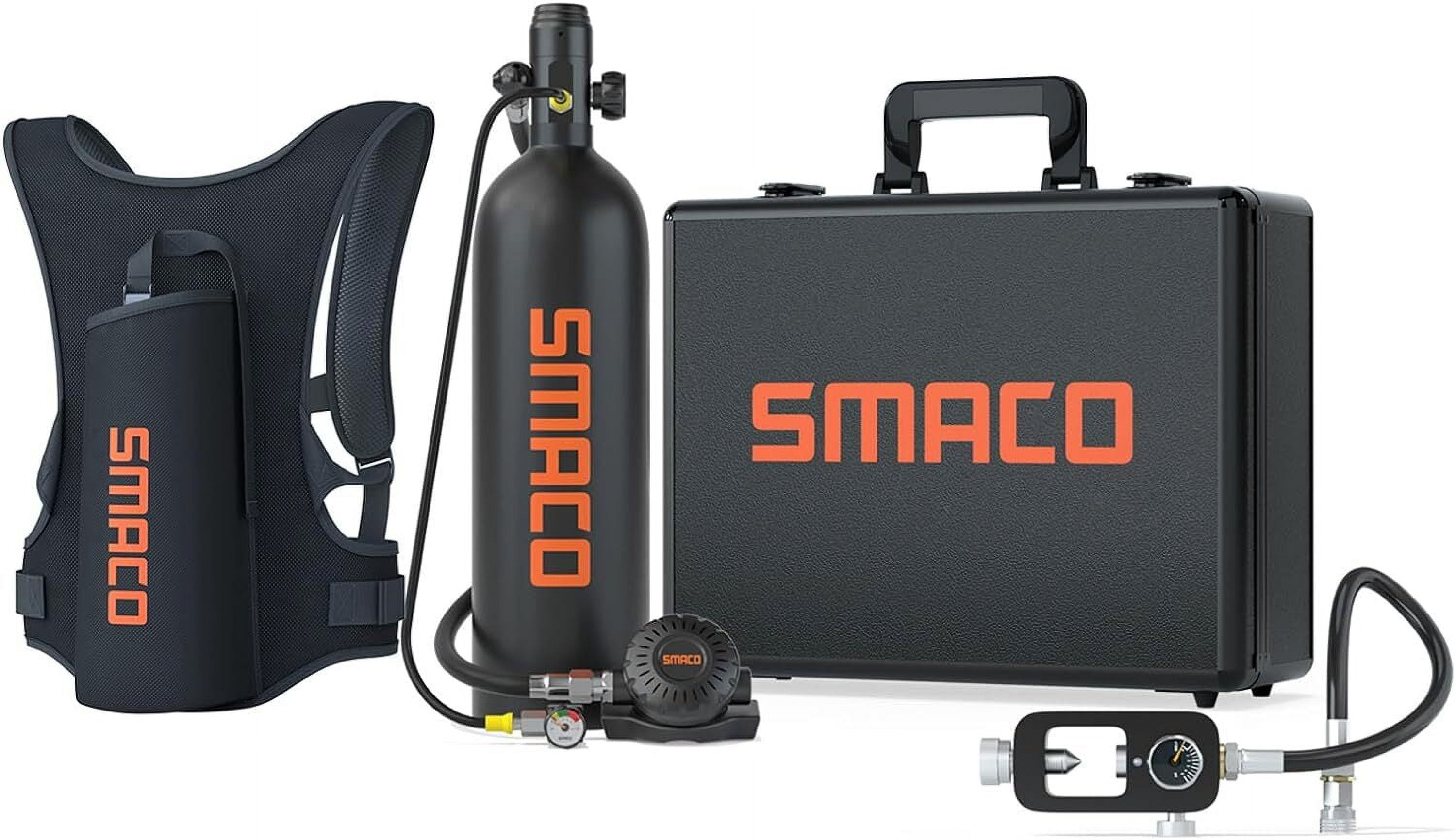 SMACO Scuba Tank 2L Scuba Tank S700PLUS Oxygen Diving Tank Diving ...