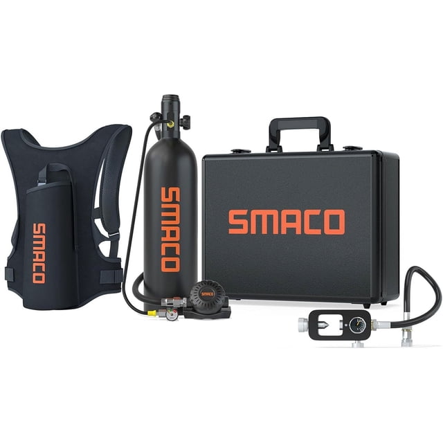 SMACO Scuba Tank 2L Scuba Tank S700PLUS Oxygen Diving Tank Diving ...