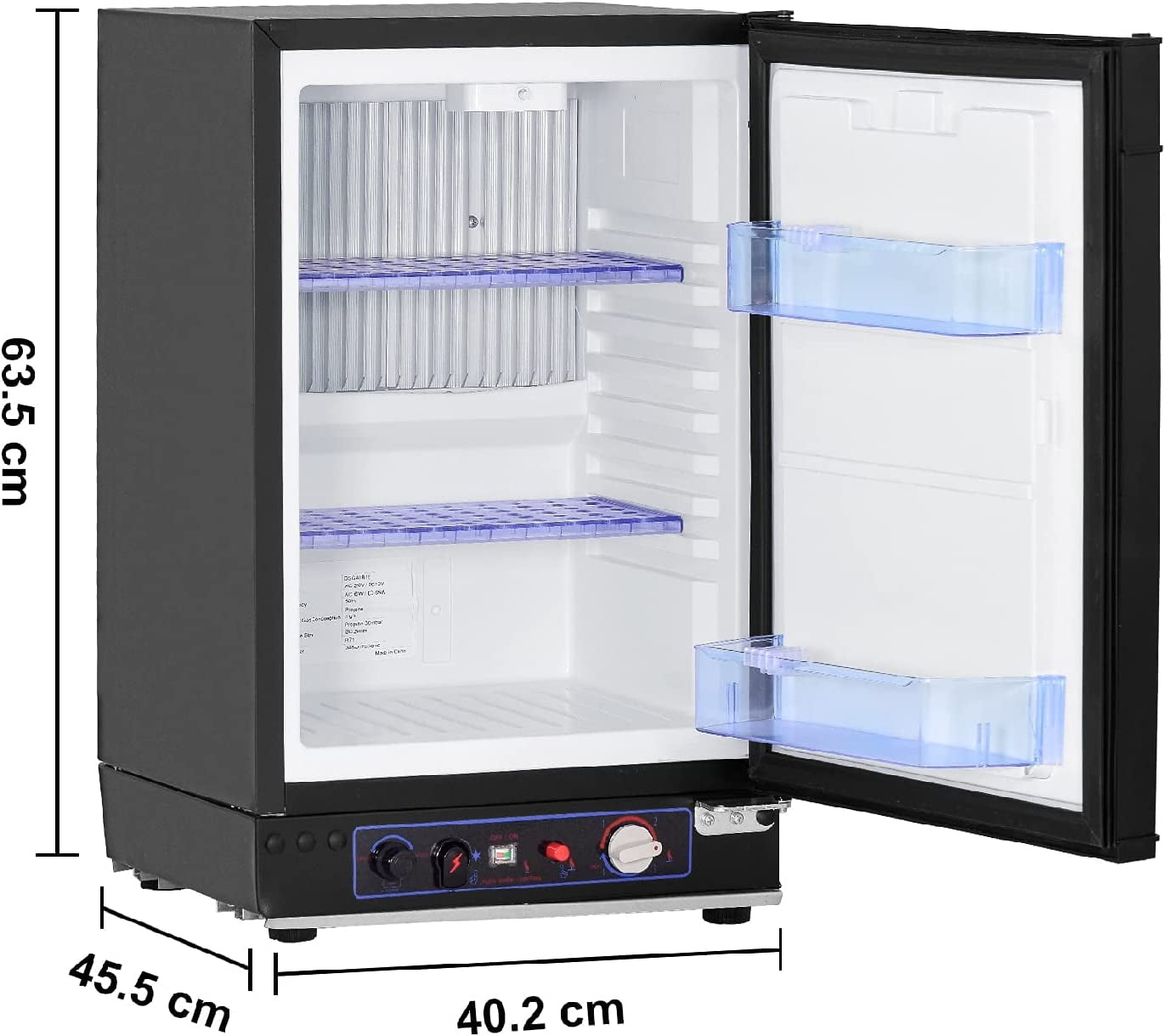 SMAD 1.4 Cu ft 3 Way Propane Gas Fridge Mini Outdoor Compact Camper RV ...