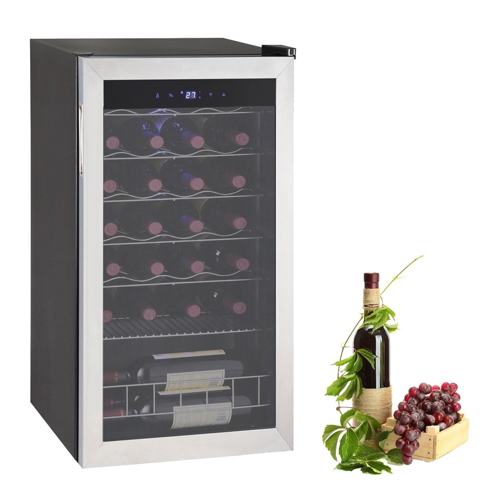 SMAD 3.1 Cu ft 28 Bottles Compressor Wine Coolers Stainless Steel Door ...