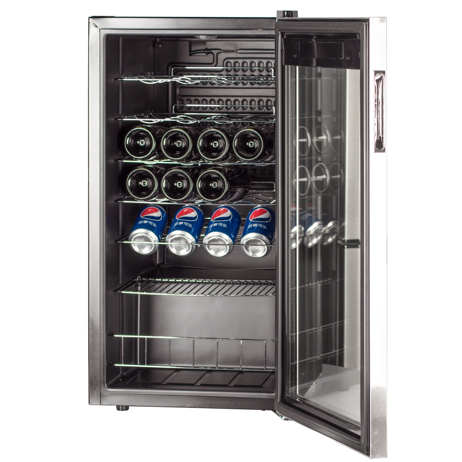SMAD 3.1 Cu ft 28 Bottles Wine Coolers Stainless Steel Door No Frost ...