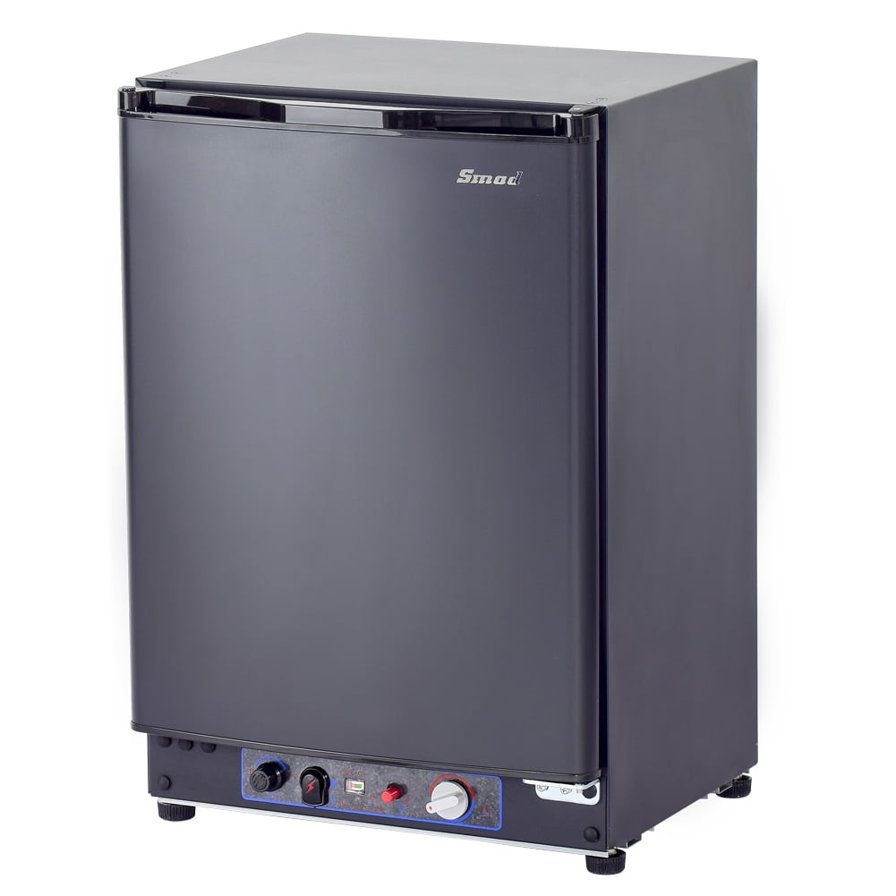 SMAD 3 Way Propane Gas Mini Fridge Outdoor Compact Camper RV 1.4 Cu ft ...