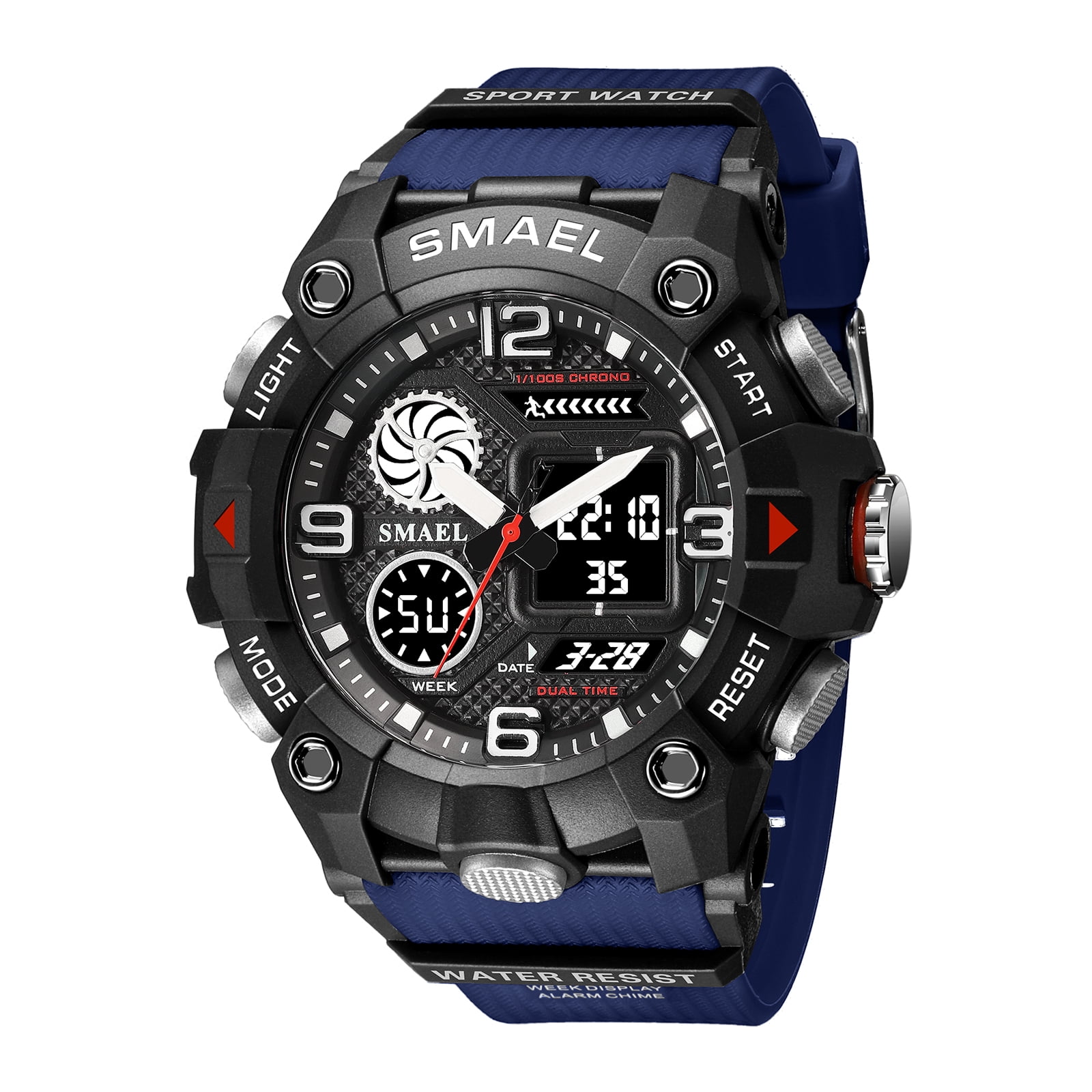 SMAEL 8055 Fashion Sports Watch Men Military Digital Quartz Dual ...