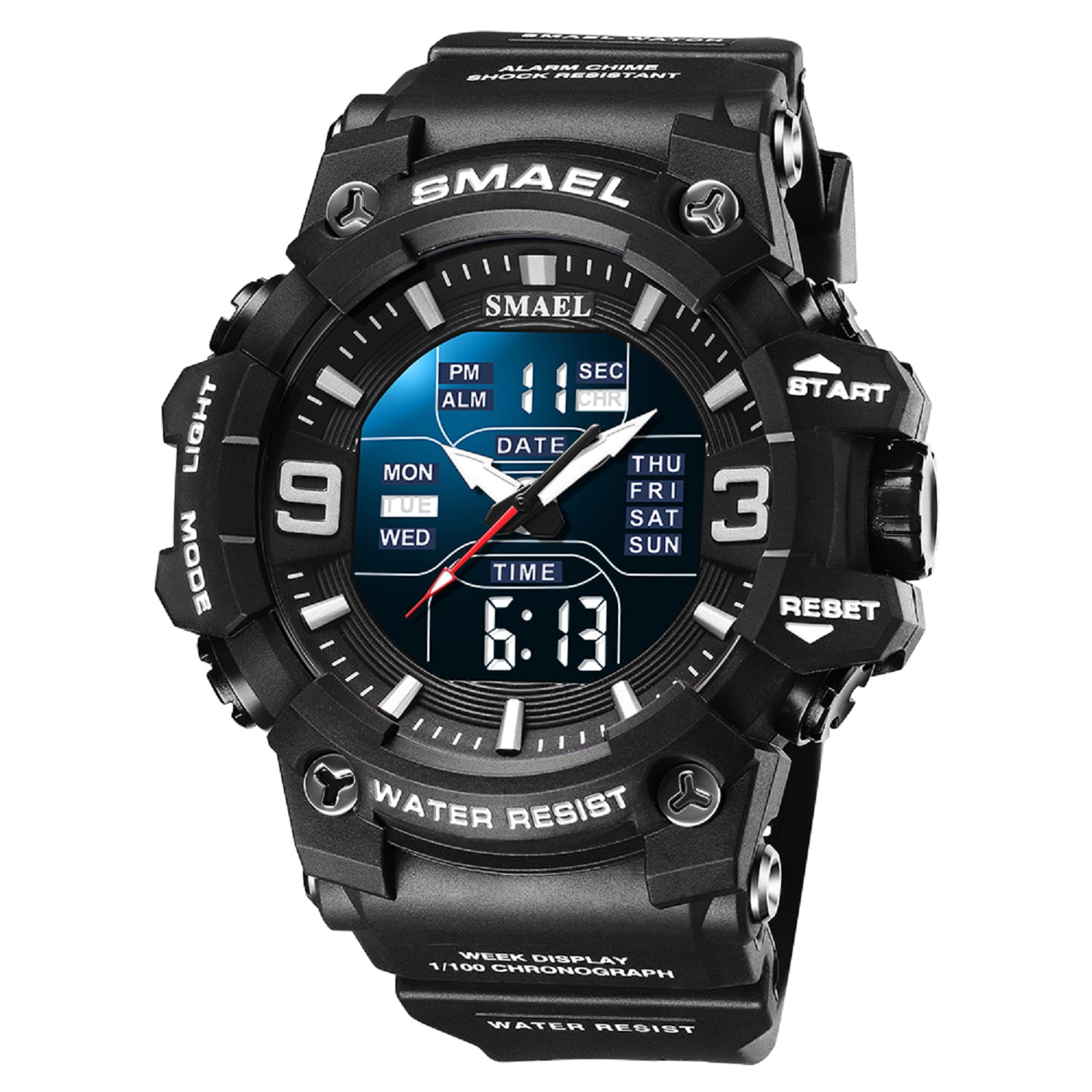 SMAEL Camouflage Sport Style Men's Wristwatches Digital Waterproof ...