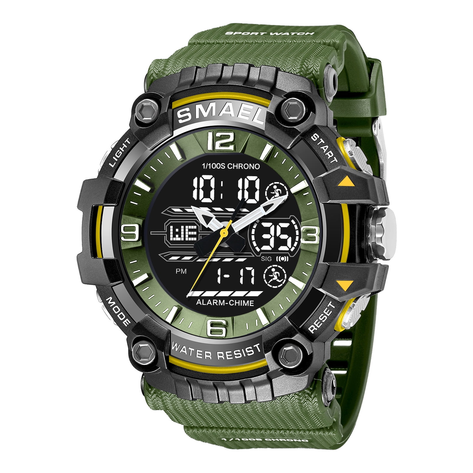 SMAEL Sports Men's Watches Waterproof Military Quartz Electronic ...