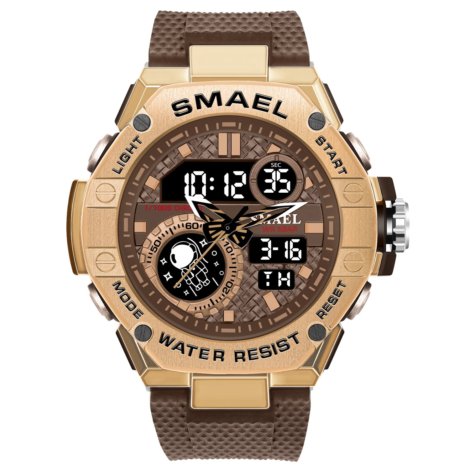 SMAEL Sports Watch Men Fashion Astronaut Creative Dial Waterproof ...