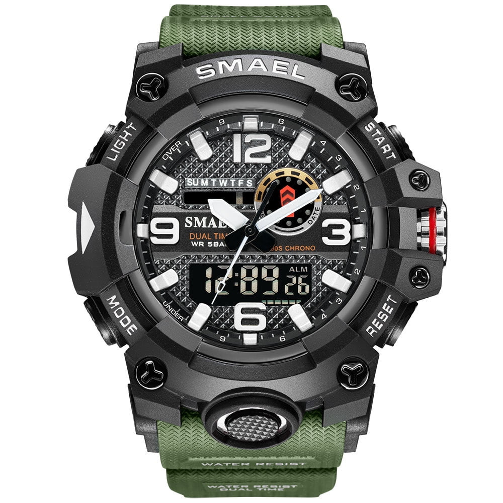 SMAEL Tactical Men's Multi-function Watch Glow-in-the-dark waterproof ...