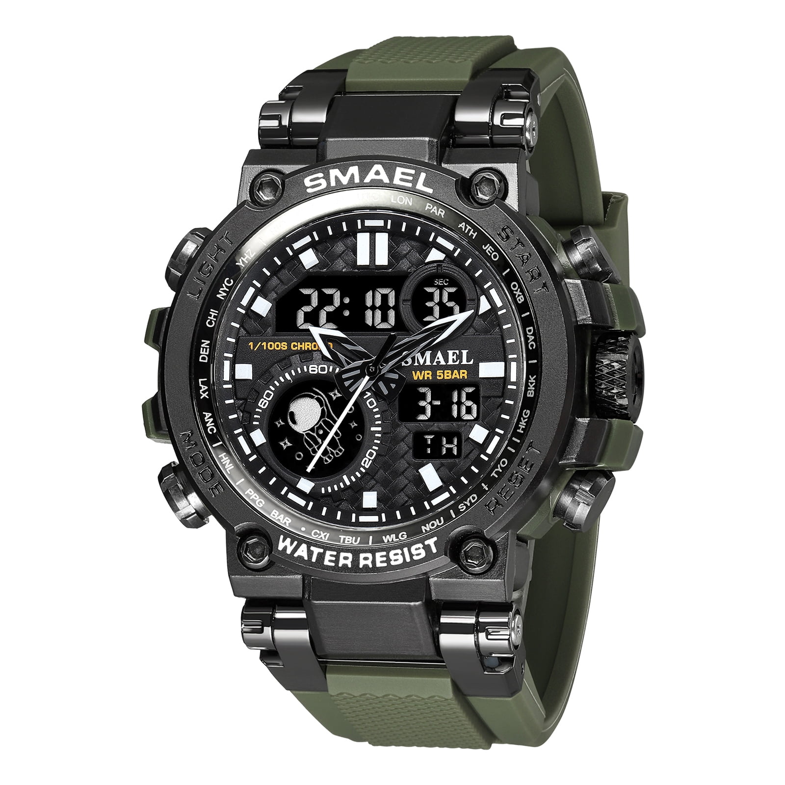SMAEL Waterproof Astronaut Creative Dial Dual Display Digital ...