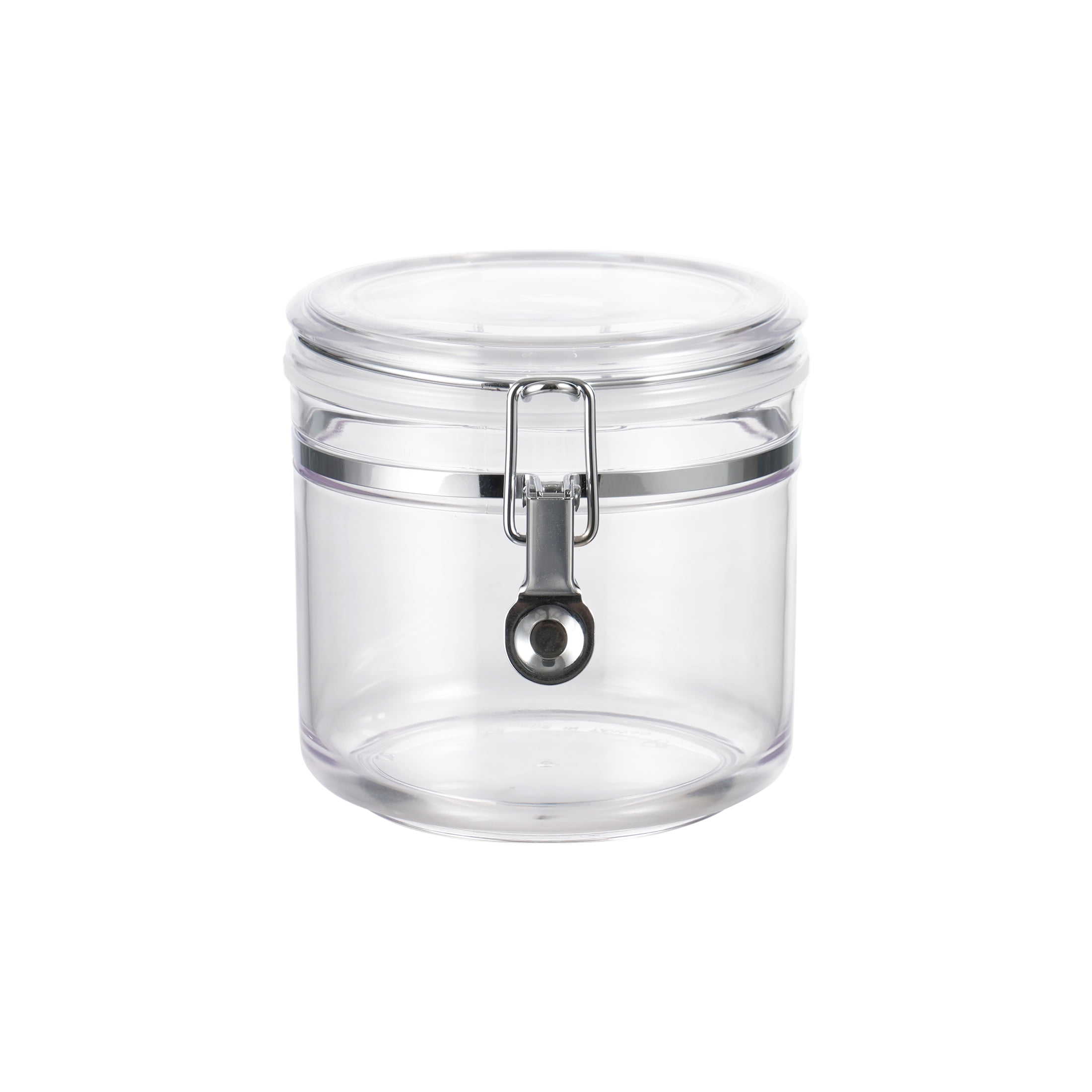 Mainstays Small Clear Airtight Stackable Food Storage Canister with ...