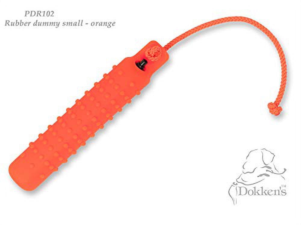 SMALL Rubber Knobby Dummy ORANGE | KSO1 | Hunting Dog Training Dokken ...