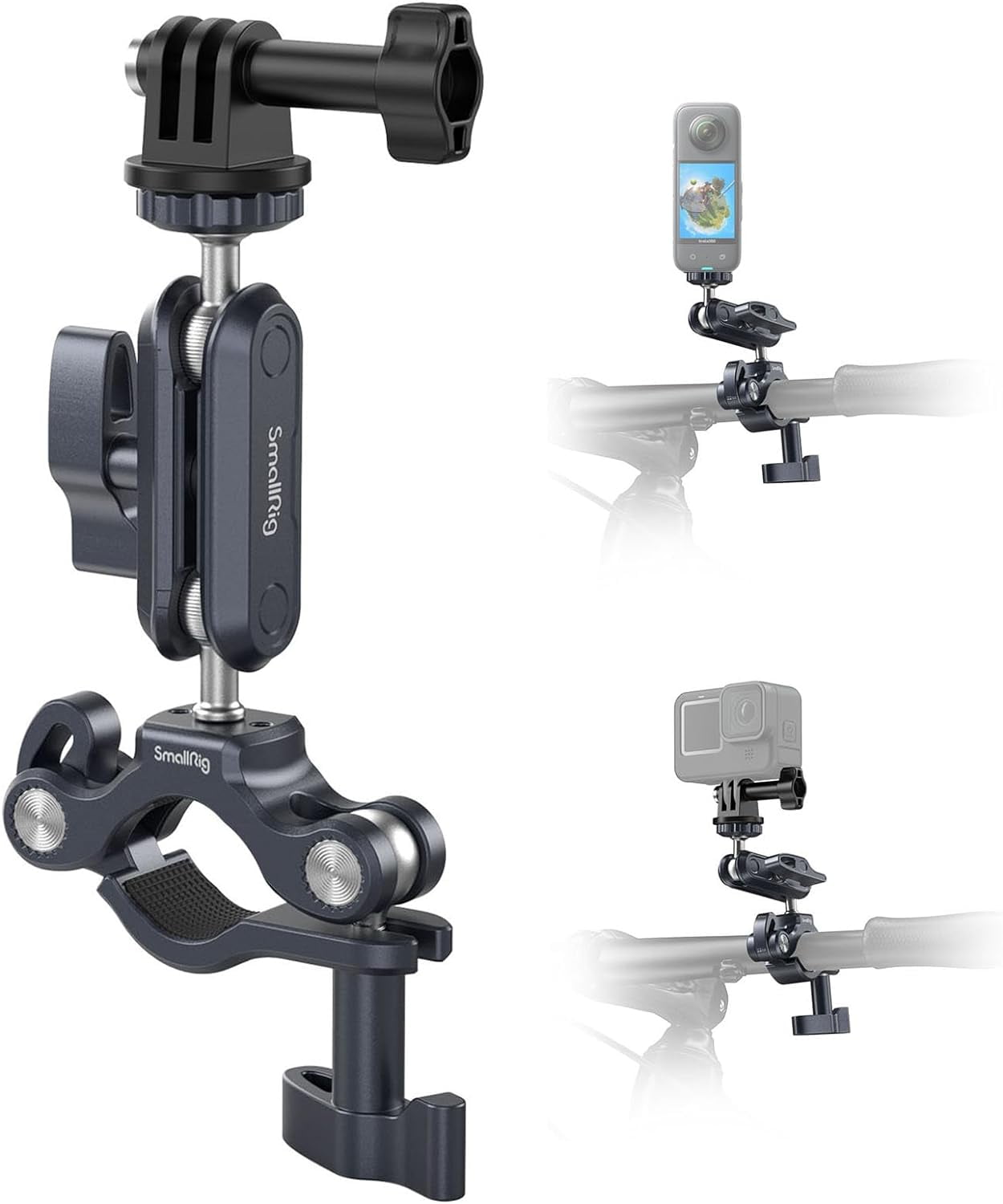 SMALLRIG Bike Motorcycle Handlebar Mount for Gopro, Pole and Roll Bar ...