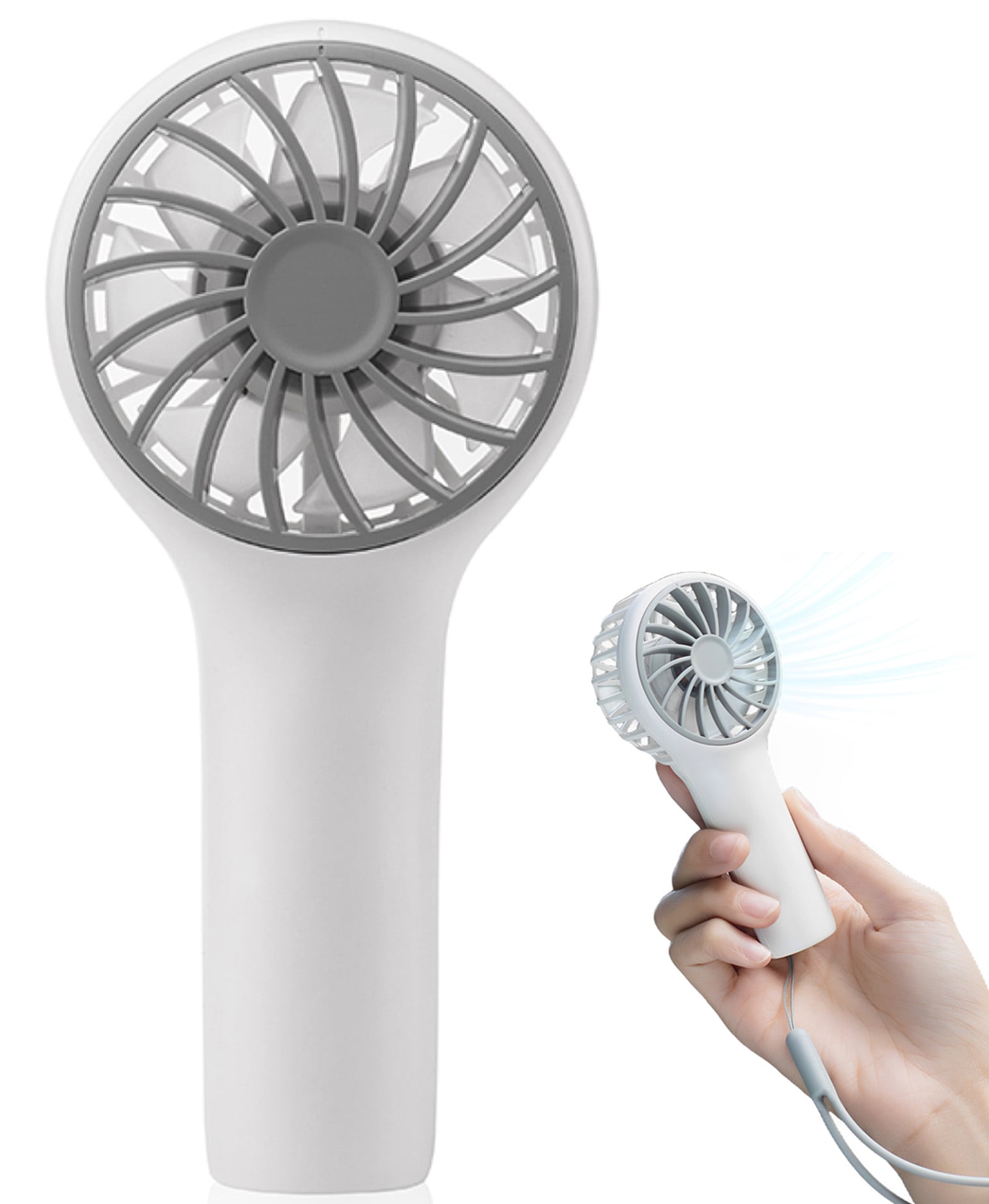 SMANOOK Handheld Fan Battery Operated Mini Portable Fan with USB ...