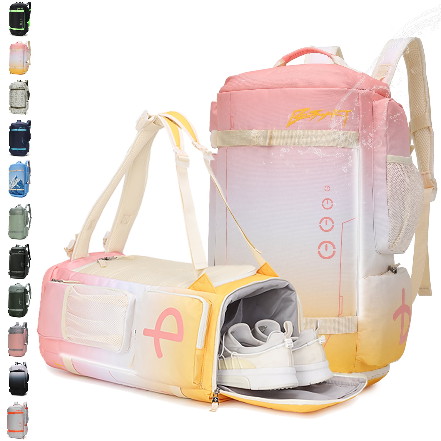 BE SMART 33L Extra Large Gym Backpack for Women, Big Gym Bag with Shoes ...