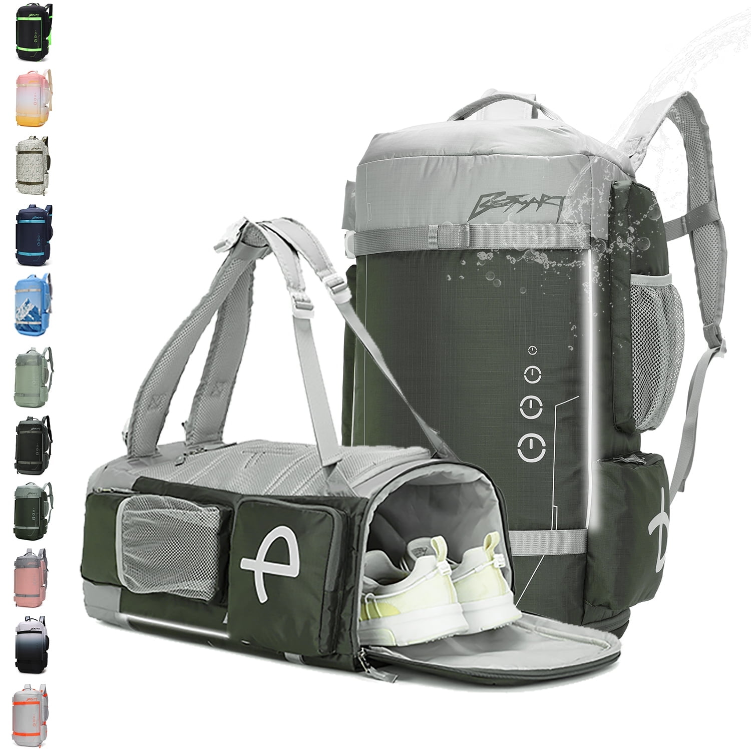 BE SMART 50L Extra Large Gym Backpack for Men, Big Gym Bag with Shoes ...