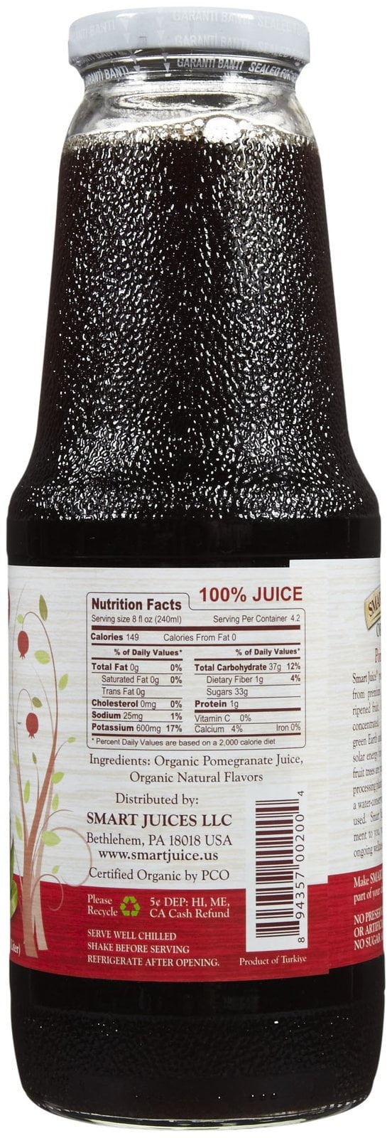 Smart Juice Organic Pomegranate - Walmart.com