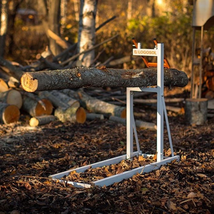 SMART Products Ergonomic Saw Horse - Smart-Holder Wood Log Holder, Easy ...